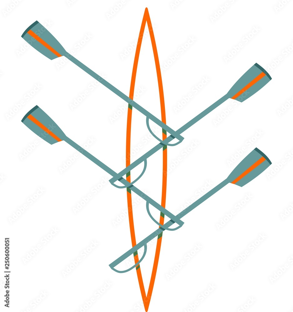 Vector logo for rowing clubgreen and orange Stock Vector | Adobe Stock