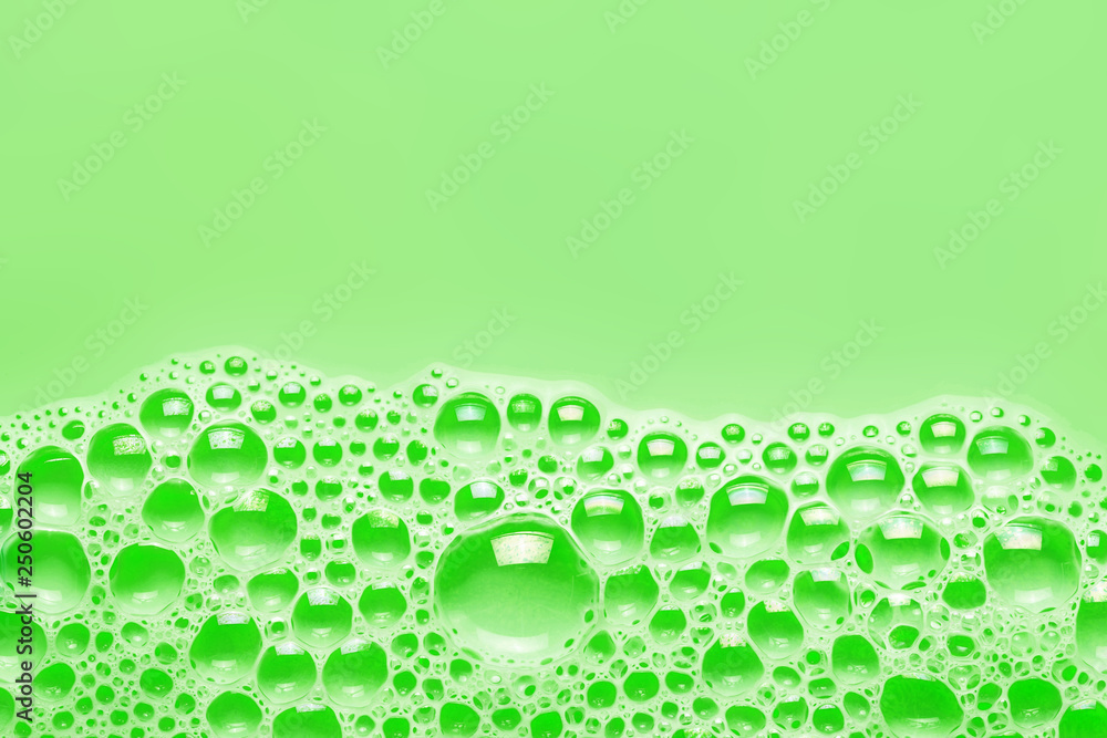 Green Water Bubble Background