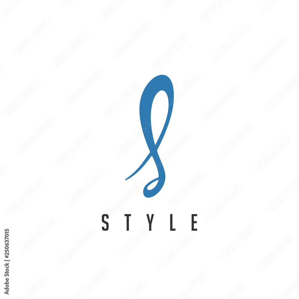 S Cursive Logo. Stock Vector | Adobe Stock