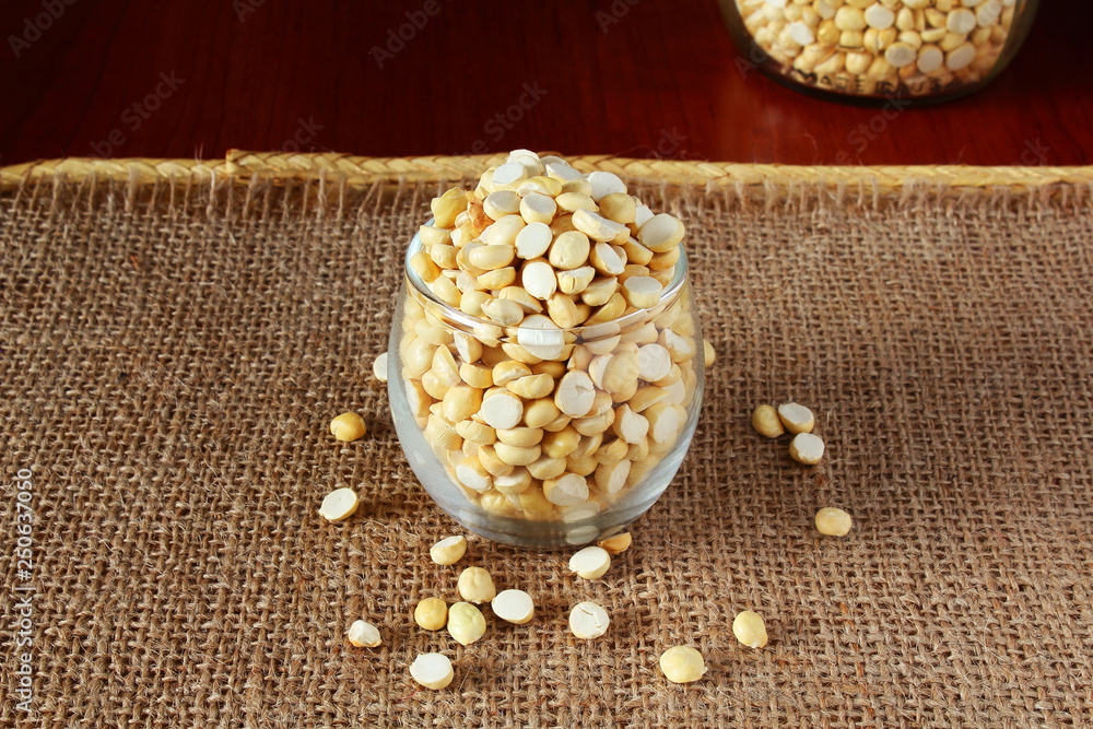 traditional indian roadside street snack food roasted chickpea nut ...