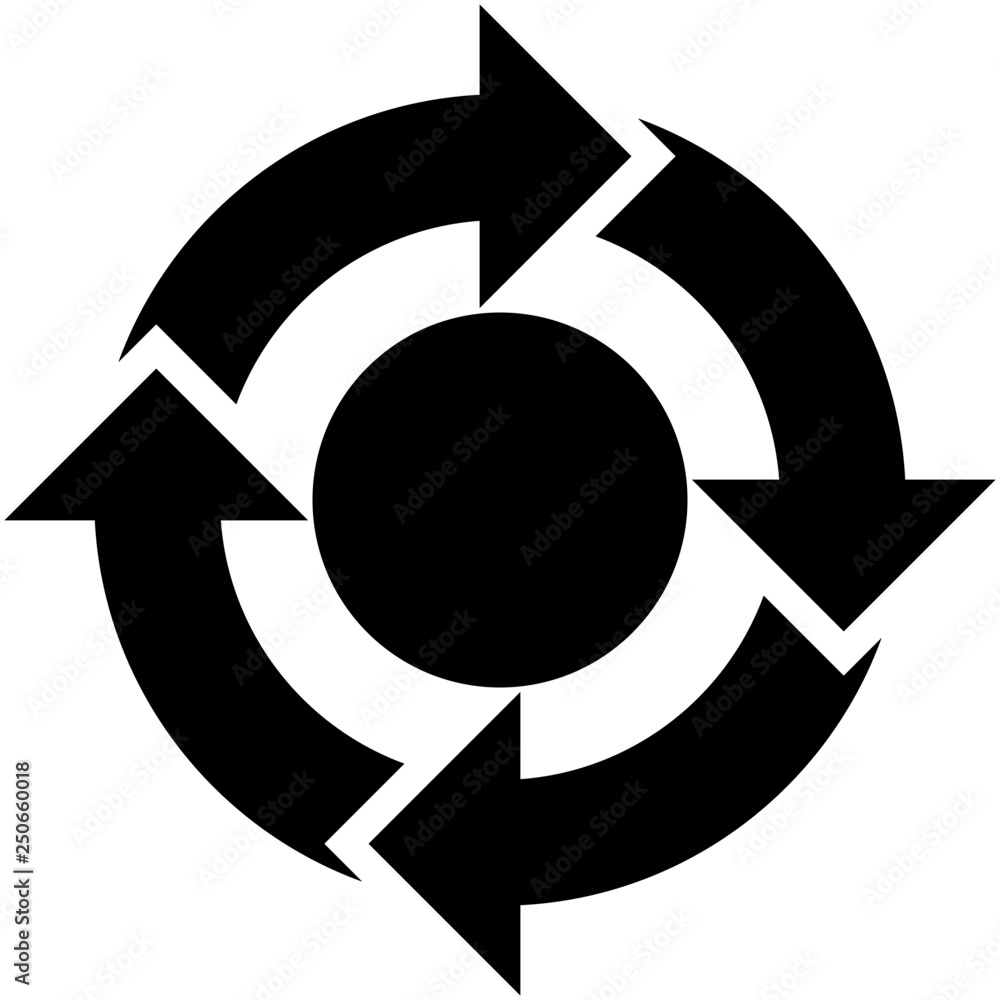 circular flow diagram Stock Vector | Adobe Stock