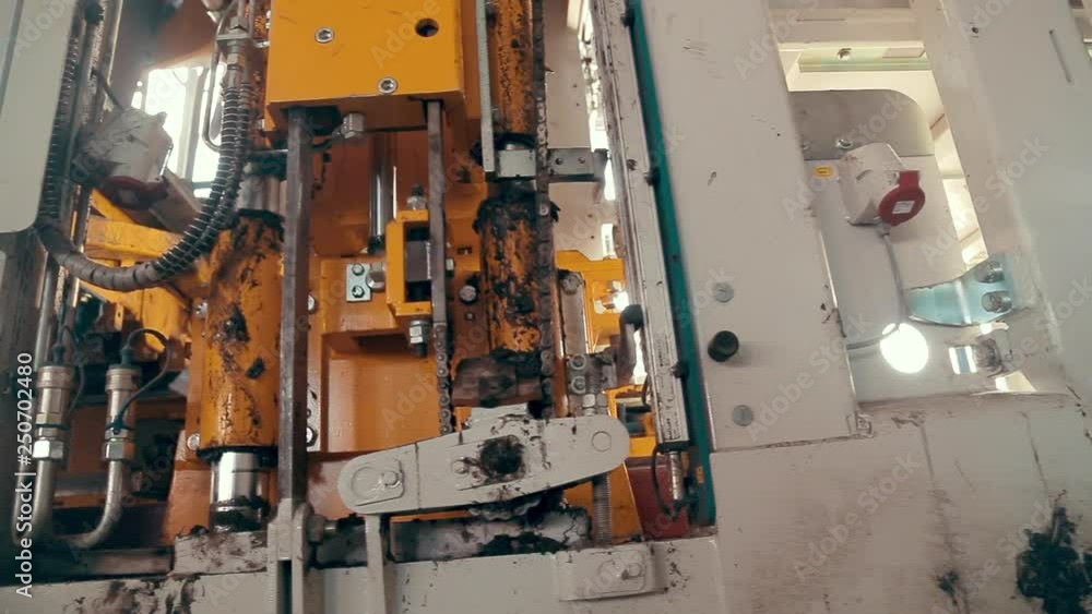 Cement Building Blocks Mades At The Factory. Paving Manufacturing Plant ...