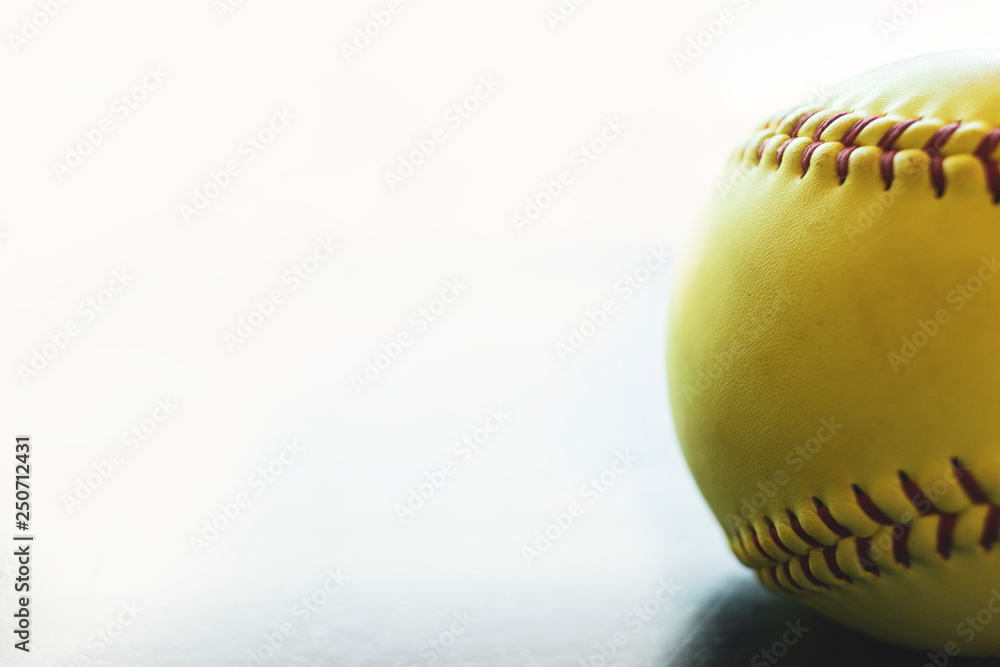Fastpitch Softball Ball Stock Photo | Adobe Stock