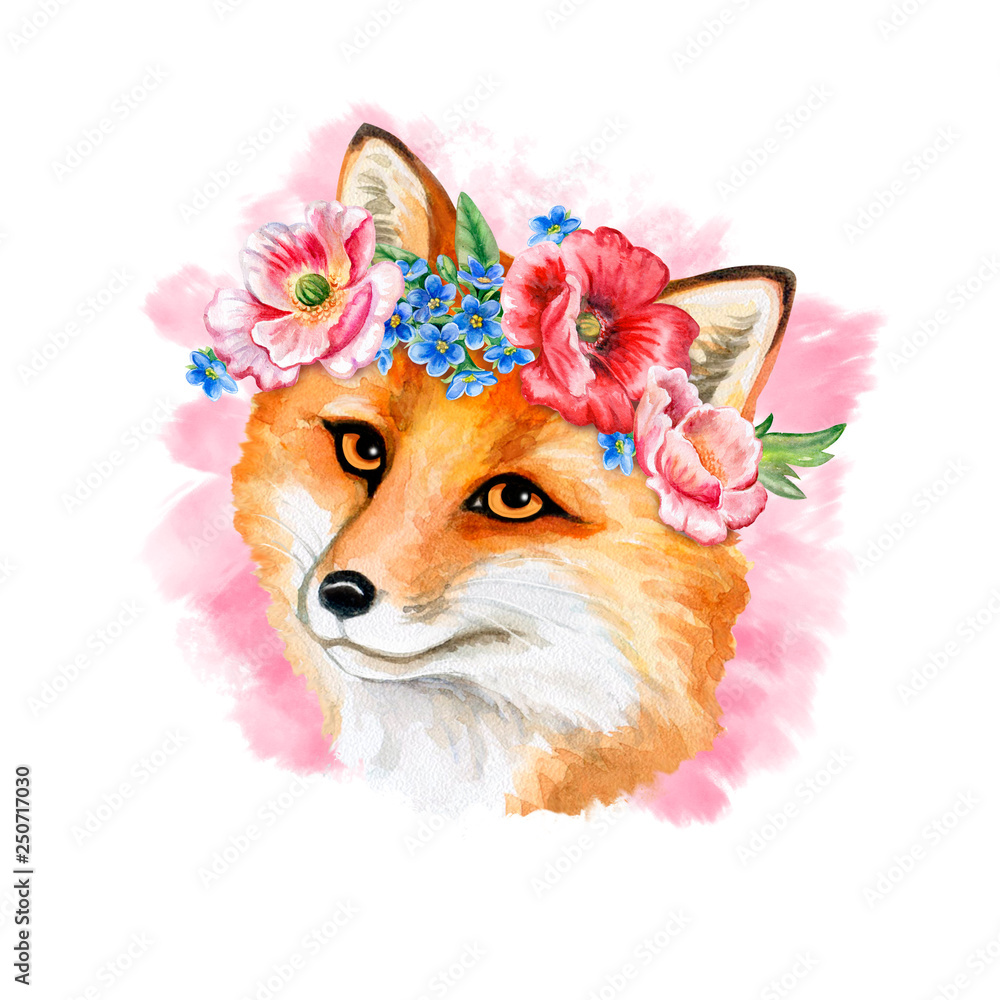 Fuchs Clipart Flowers