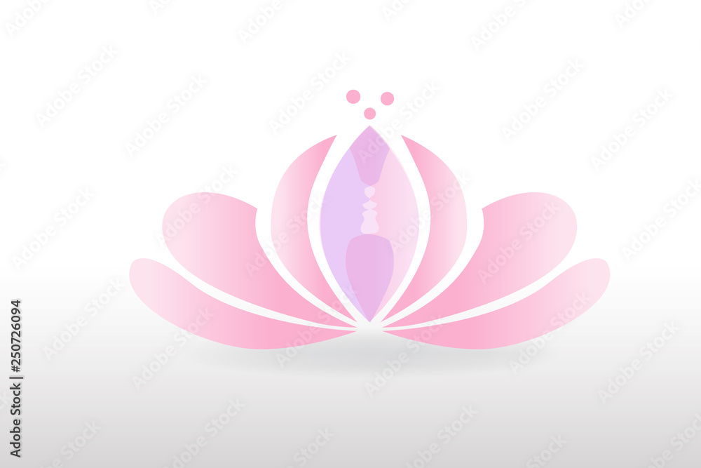 Women faces in a lotus flower logo vector Stock Vector | Adobe Stock