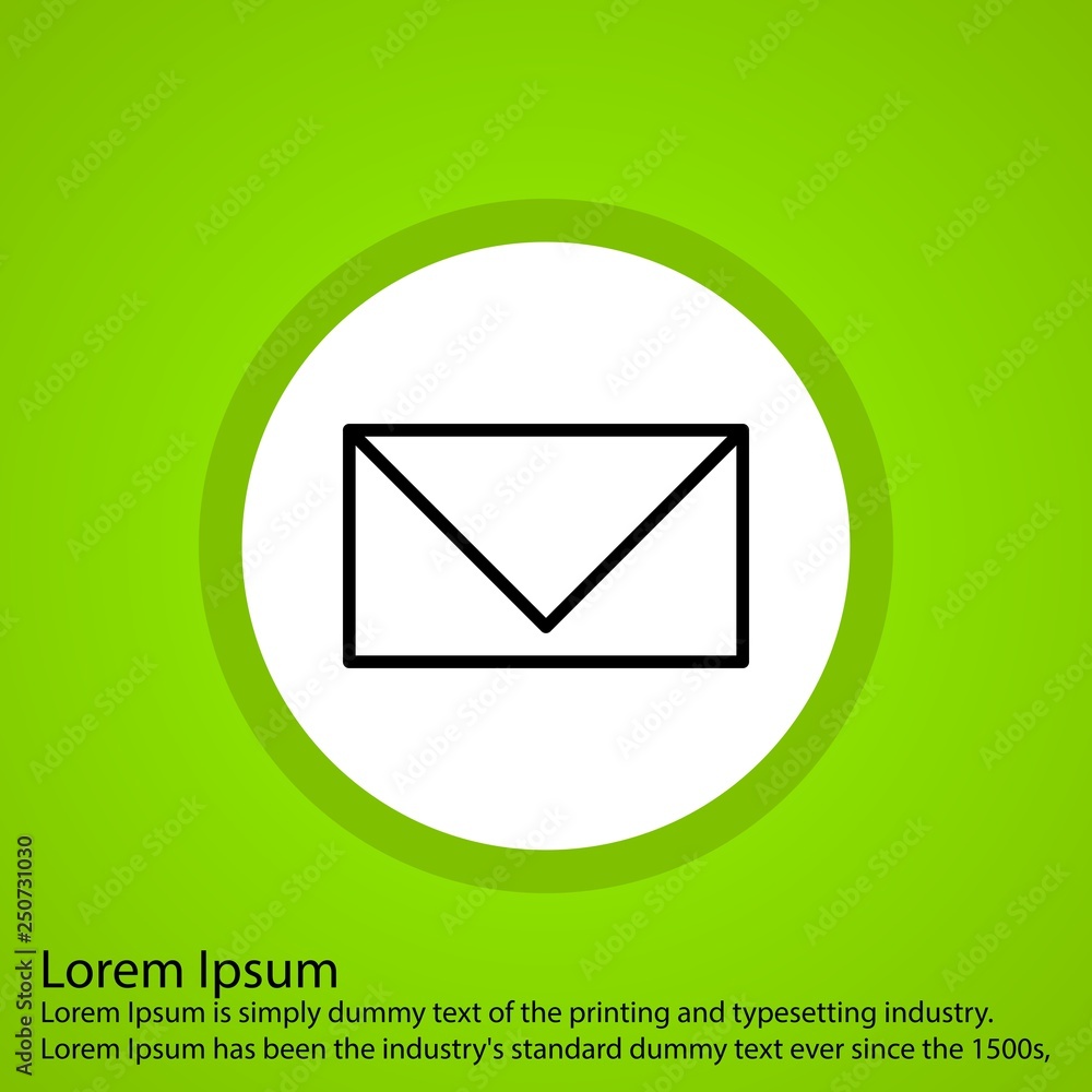 Vector Mail Icon Stock Vector | Adobe Stock