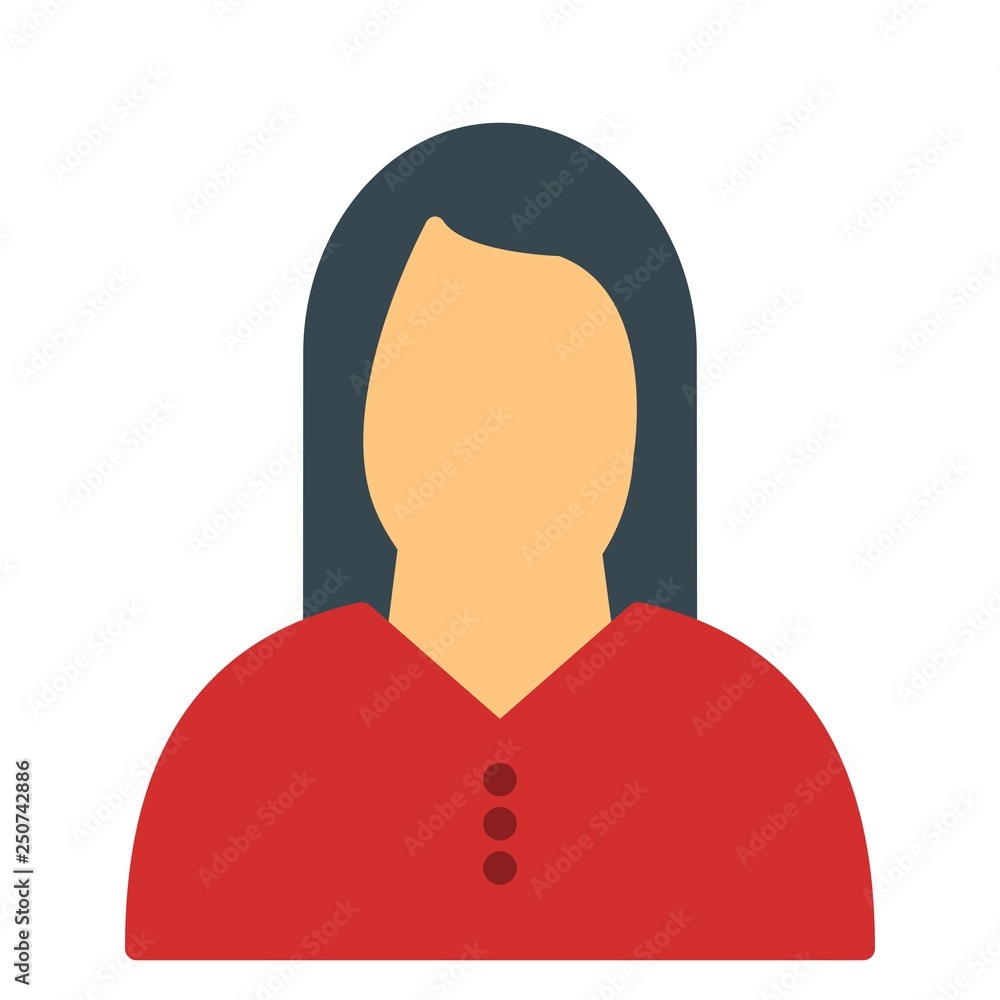 Vector Woman Icon Stock Vector | Adobe Stock