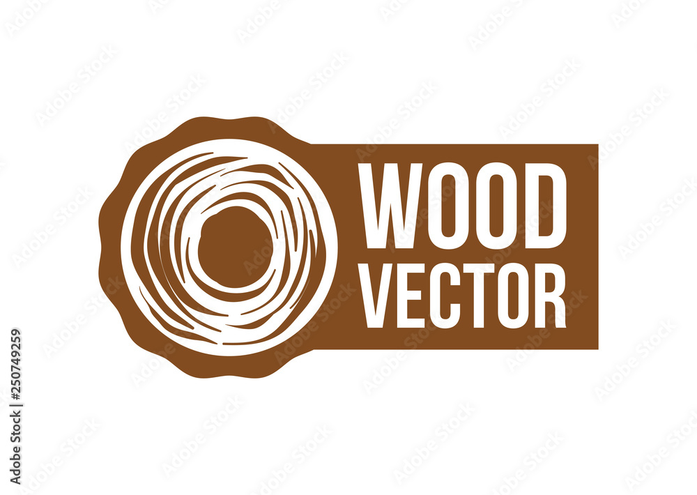 Vector Hand drawn sketch of abstract wood texture illustration on white ...