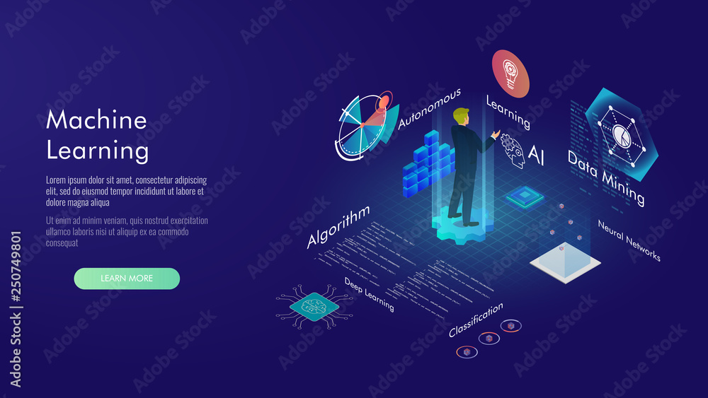 Machine learning, Ai, Data mining, algorithm, algorithm, neural network ...