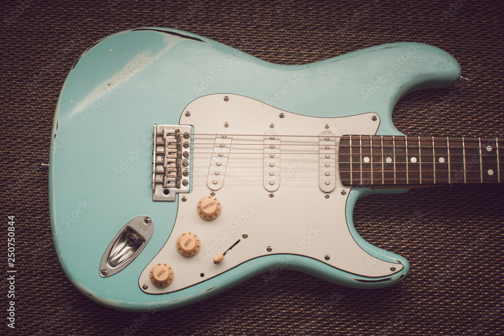 Light Blue Electric Guitar