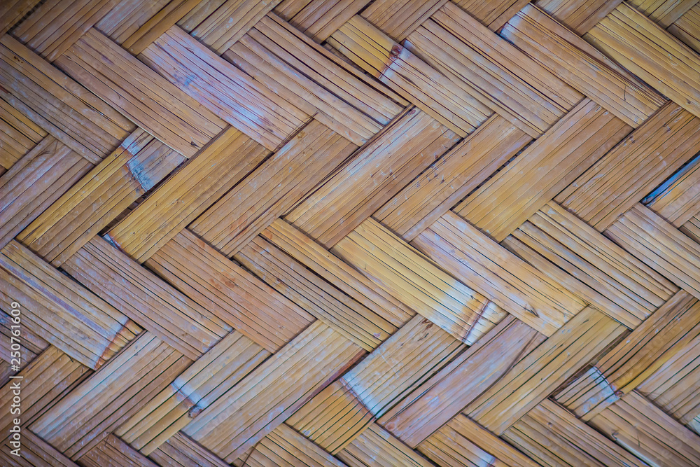 Woven bamboo pattern for background. Handicraft bamboo wood weave ...