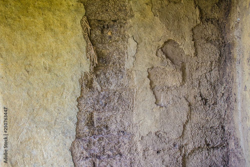 Earthen wall for background. An earth house, also known as earth berm ...