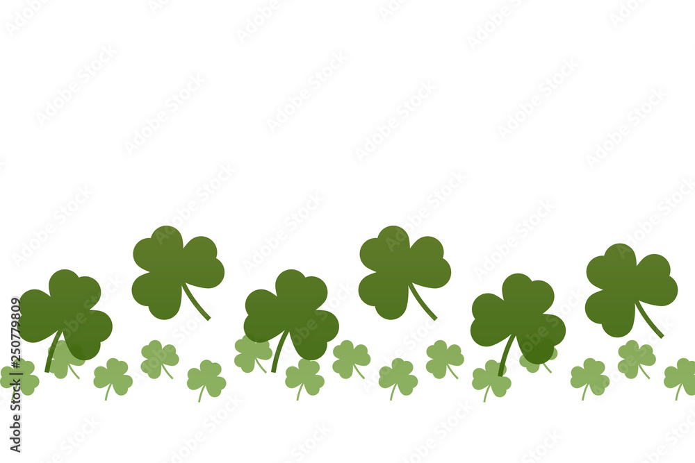 Shamrock With White Background Stock Photo | Adobe Stock