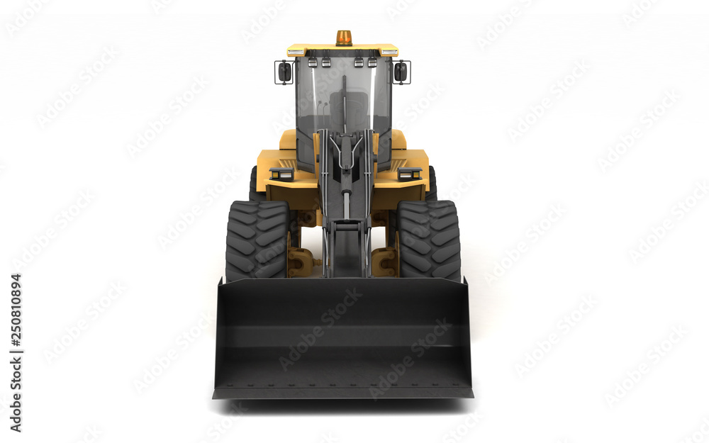 Bulldozer Front View