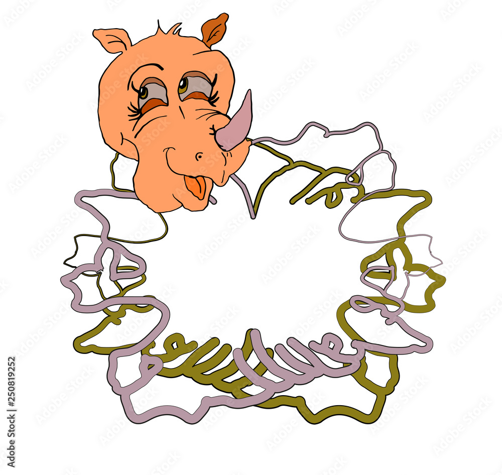 Cartoon Rhino Frame