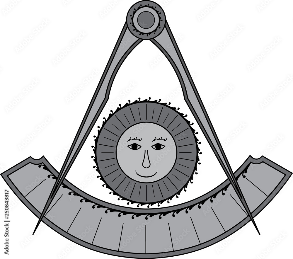 Masonic symbol of Grand Master for Blue Lodge Freemasonry Stock ...