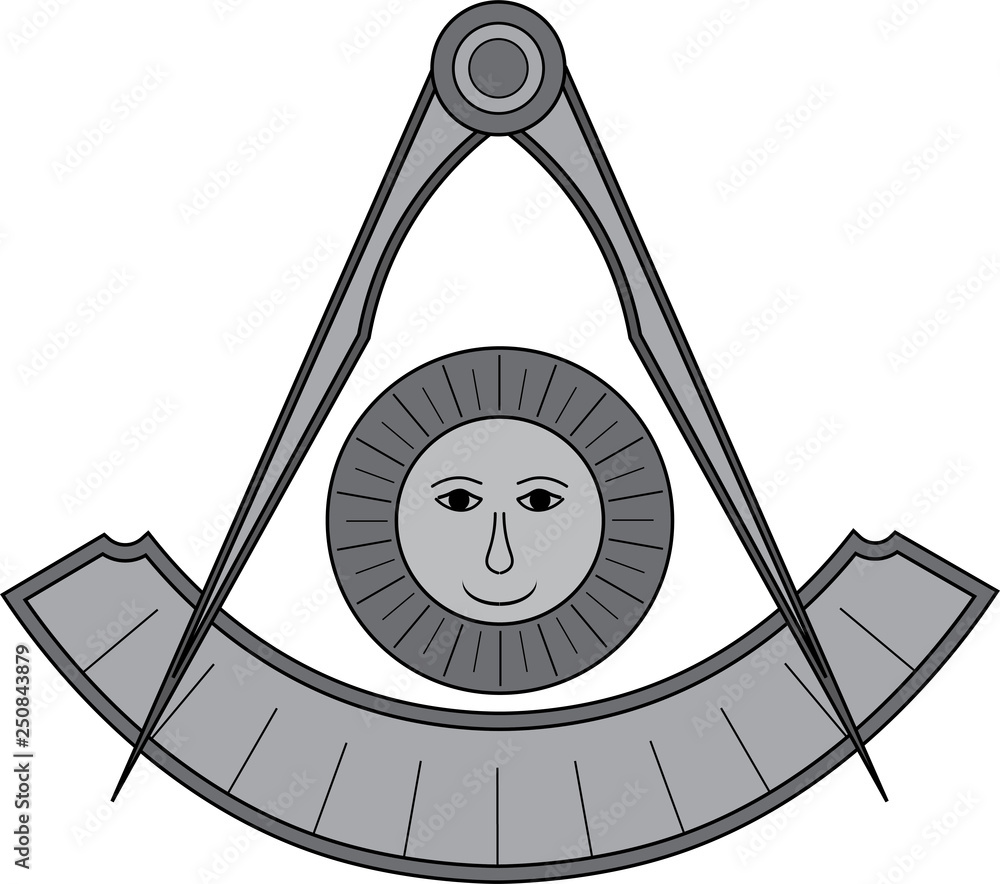 Masonic symbol of Grand Master for Blue Lodge Freemasonry Stock ...
