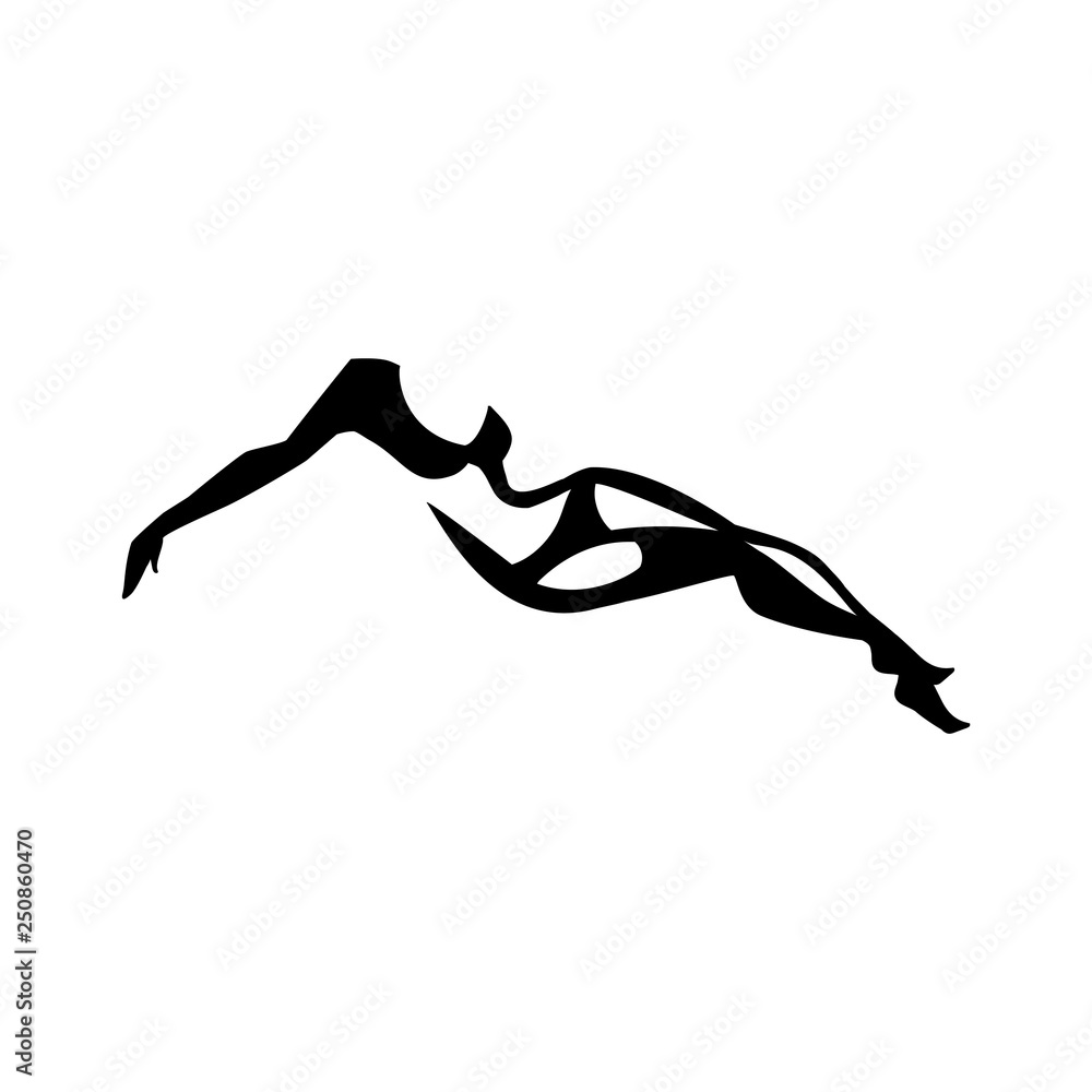 Vector illustration concept of Burlesque silhouette icons of elegance ...