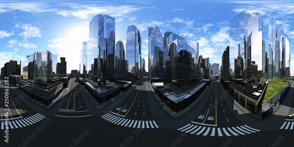 HDRI, environment map , Round panorama, spherical panorama, equidistant ...