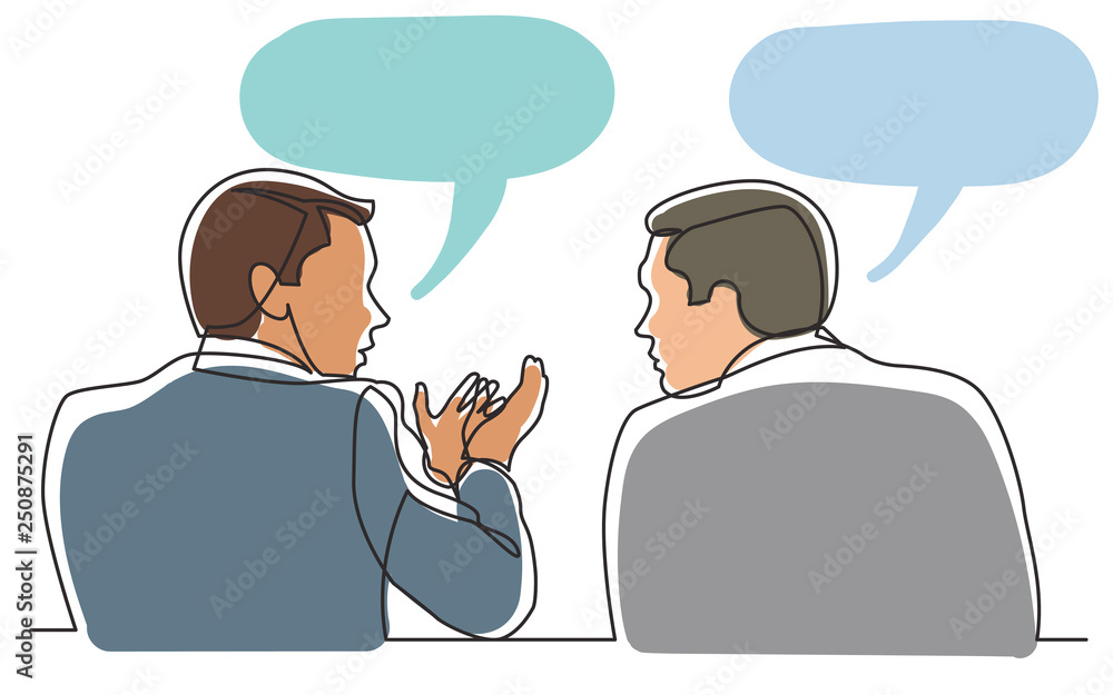 Two Men Talking