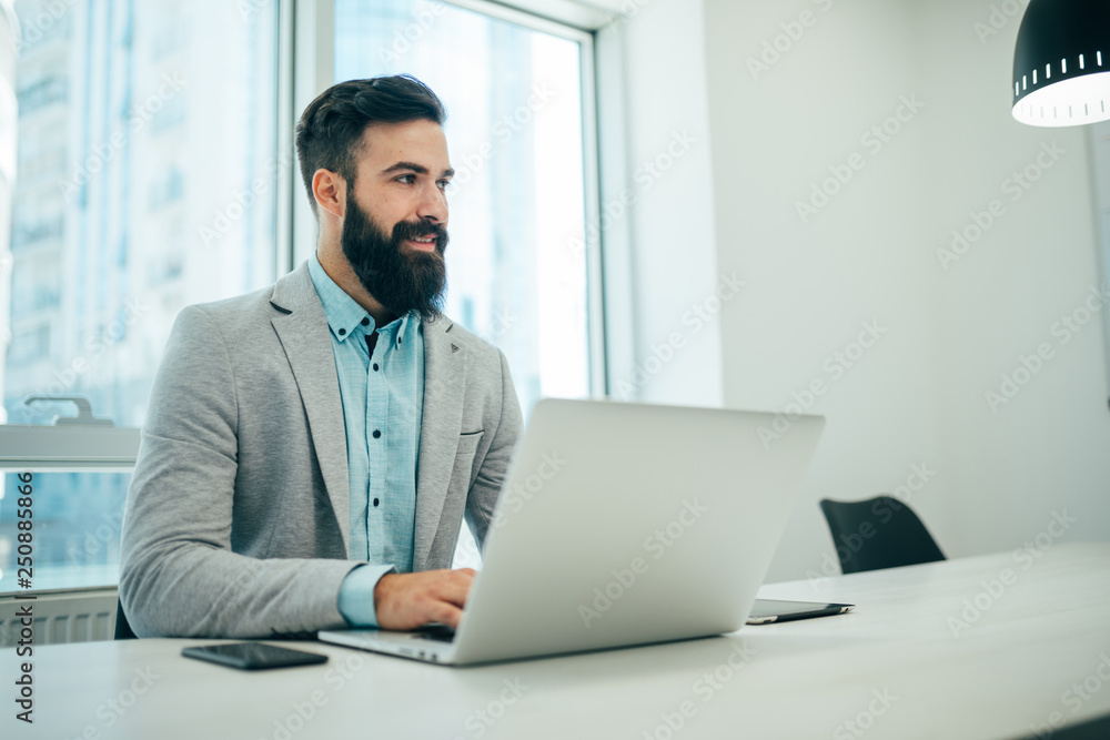 Business Person At Computer