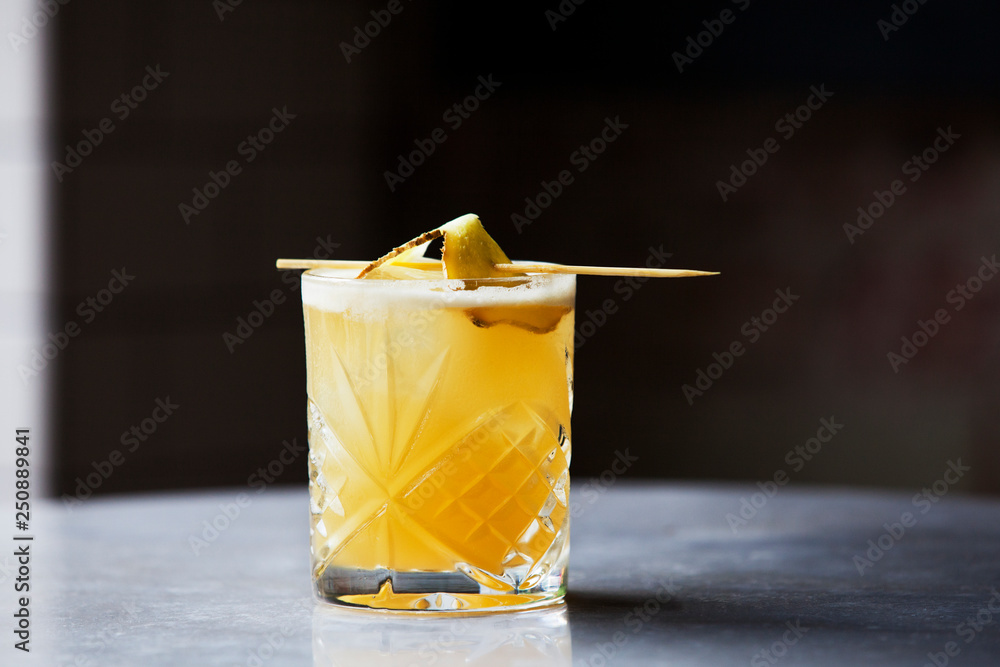 Cocktail in drinking glass Stock Photo | Adobe Stock