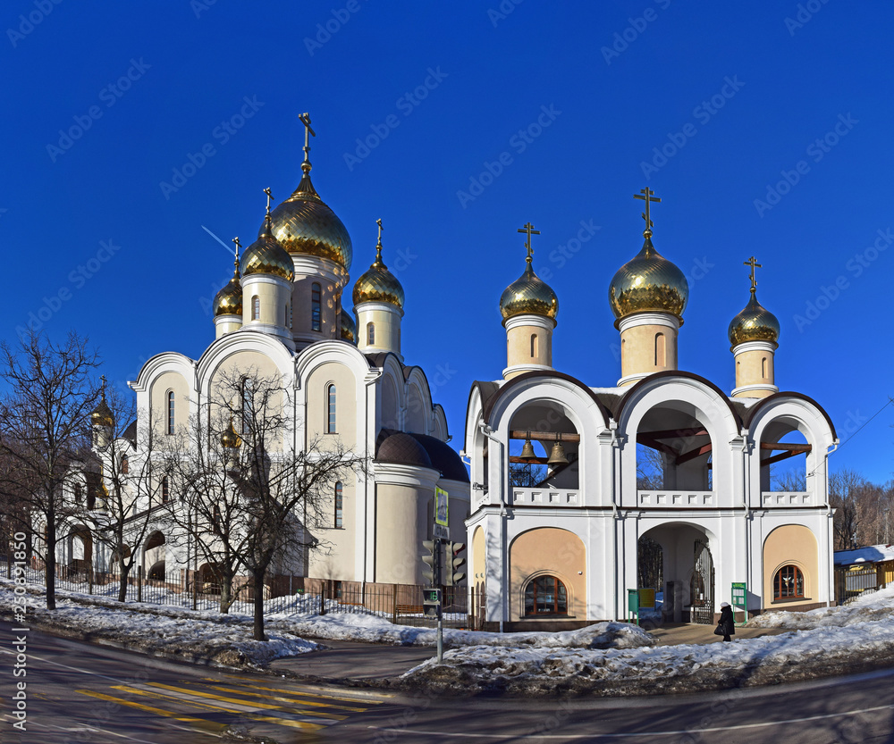 The Church of the Blessed Matrona of Moscow was built in 2018 ...
