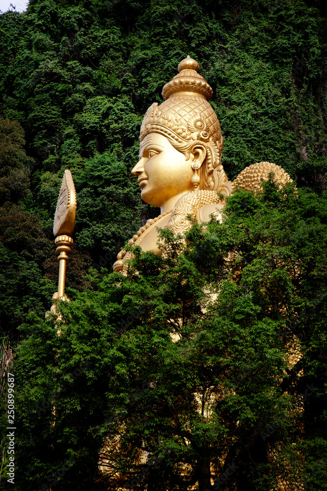 View of Murugan Statue among trees Stock Photo | Adobe Stock