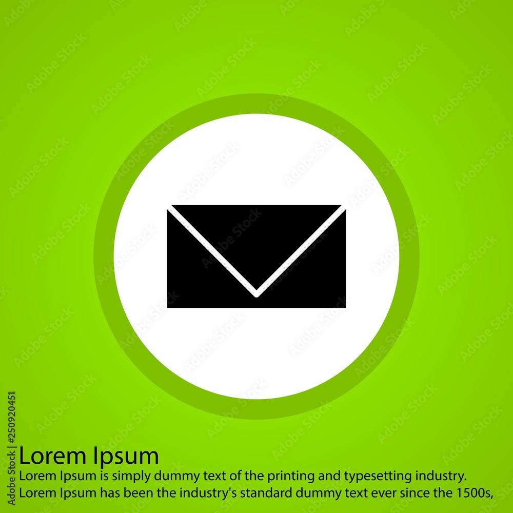 Vector Mail Icon Stock Vector | Adobe Stock