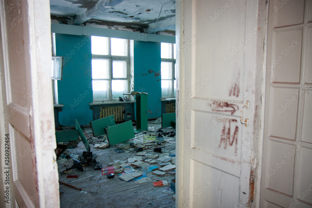 Old School Building Interior