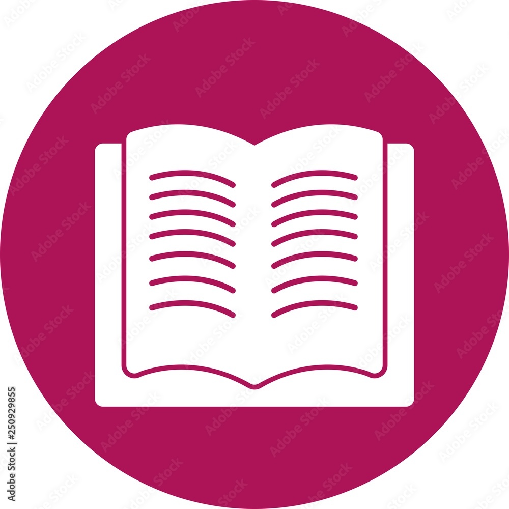 Vector Book Icon Stock Vector | Adobe Stock