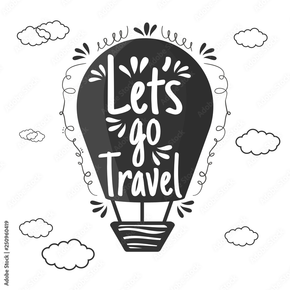 Let's go Travel Stock Vector | Adobe Stock