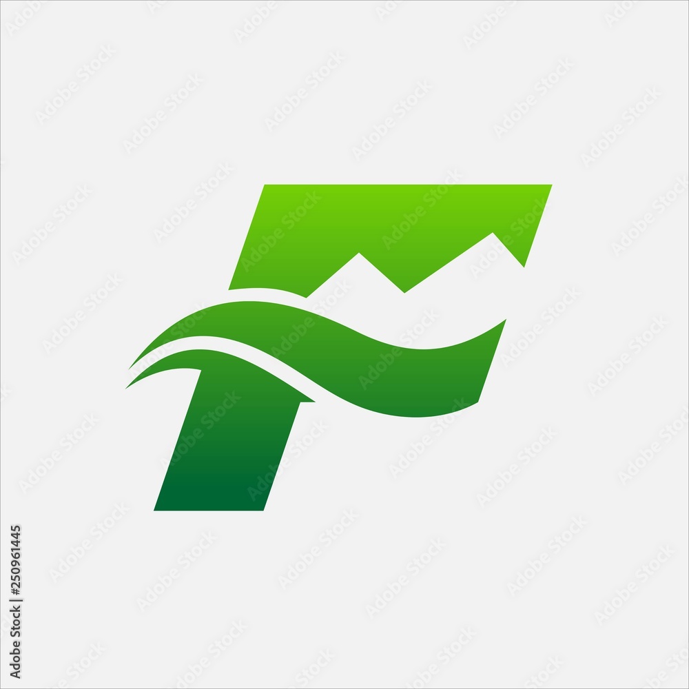 Letter F logo, Forest concept Stock Vector | Adobe Stock