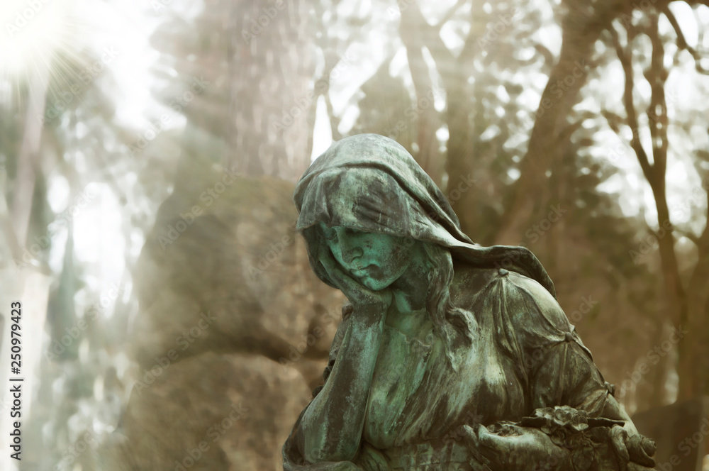 Mourning Woman Statue