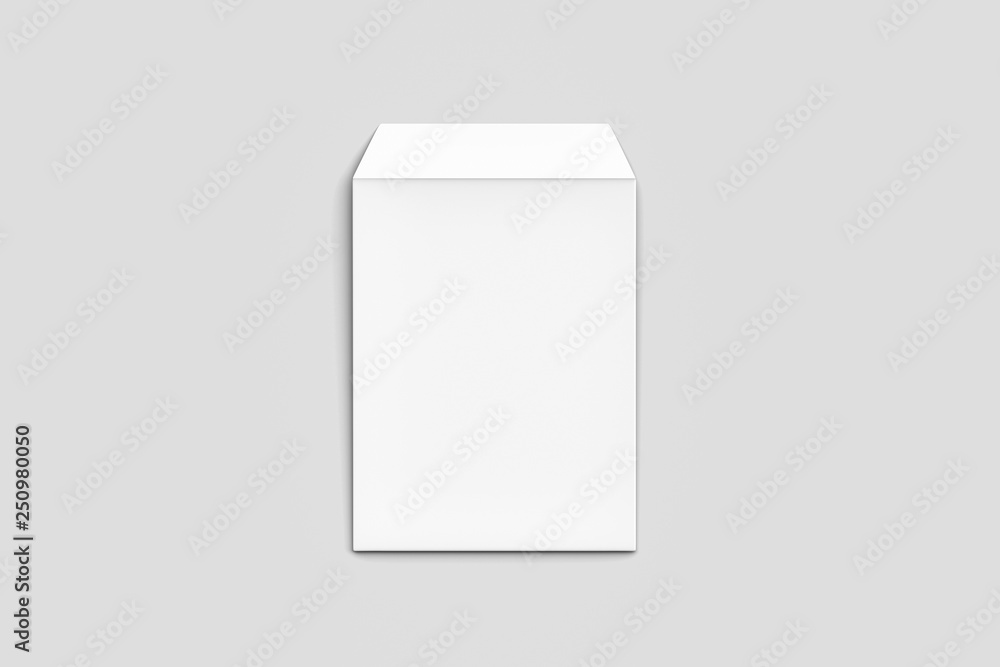 ภาพประกอบสต็อก Realistic White Mock-up Envelope for letter or ...