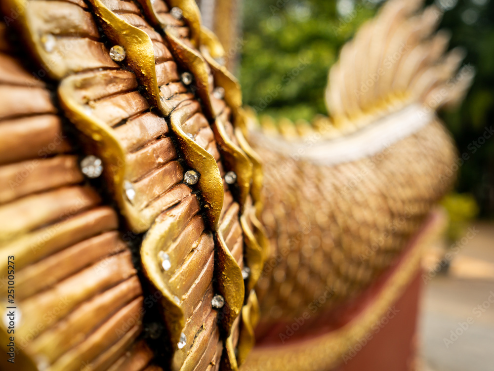 Scales of The Statue of The Naga Statue Stock Photo | Adobe Stock