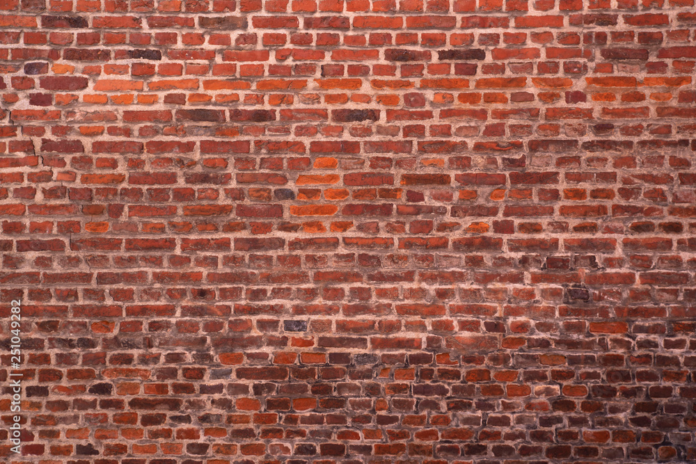 Rustic Red Brick Wall