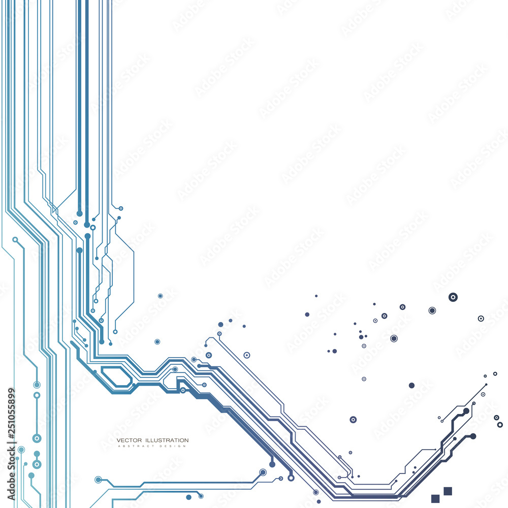 circuit board digital chipset electronic technology computer lines ...