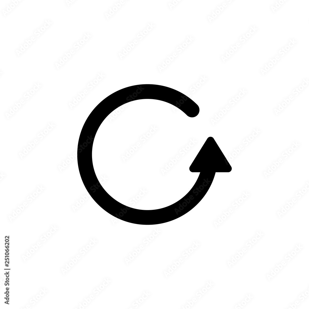 revert, rotate, replay arrow icon. Signs and symbols can be used for ...