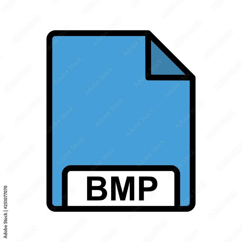 Vector BMP Icon Stock Vector | Adobe Stock