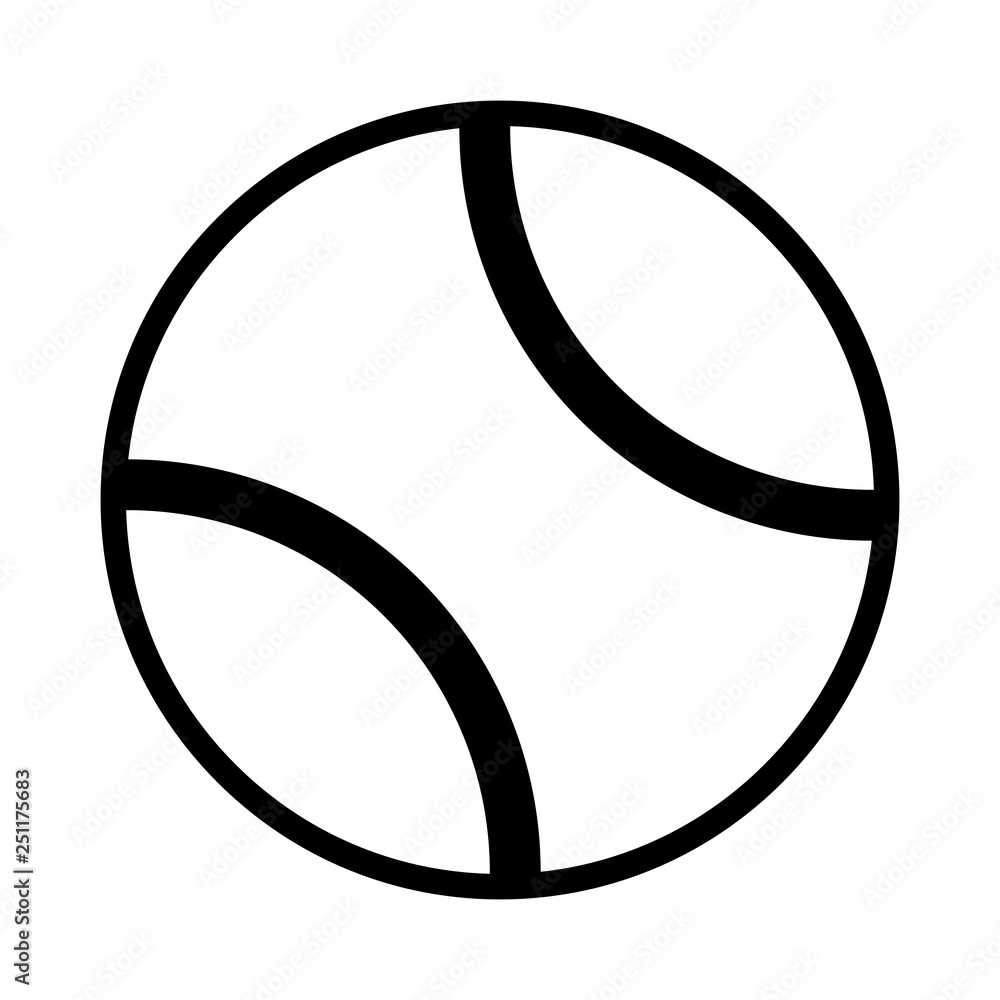 Tennis Ball Outline