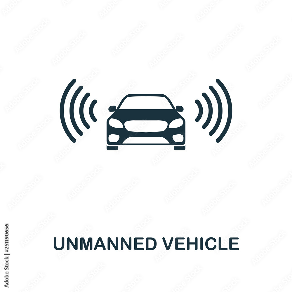 Unmanned Vehicle icon. Premium style design from future technology ...