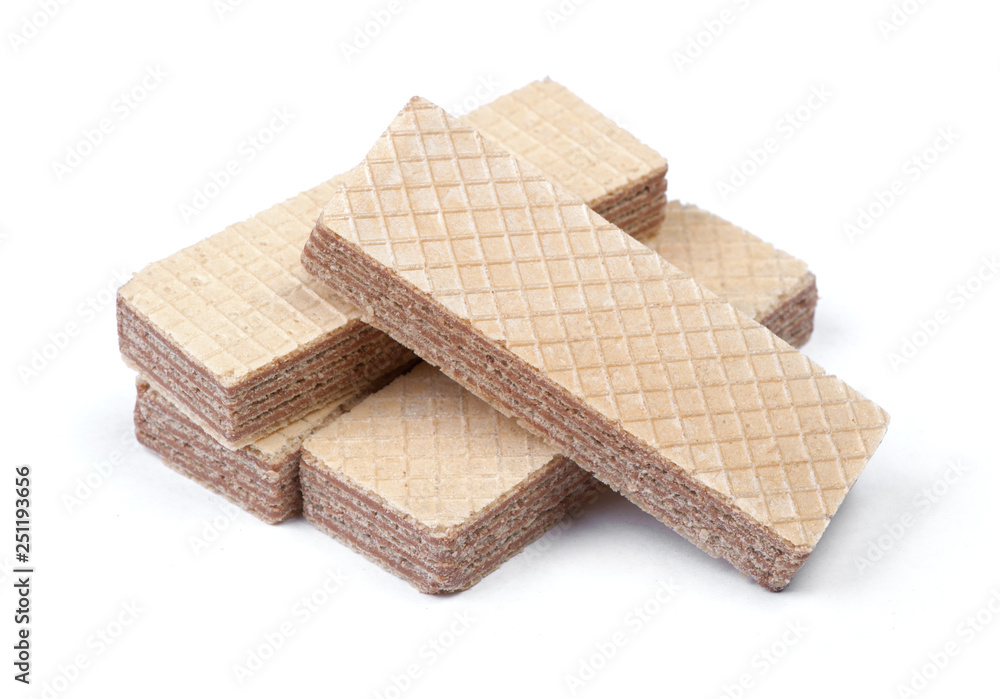 Four rectangle shape wafer biscuits Stock Photo | Adobe Stock