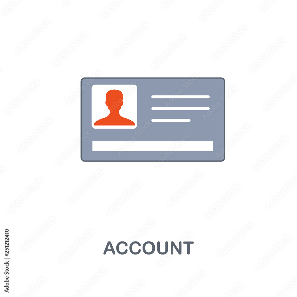 Account icon. Premium two colors style design from contact us icons ...