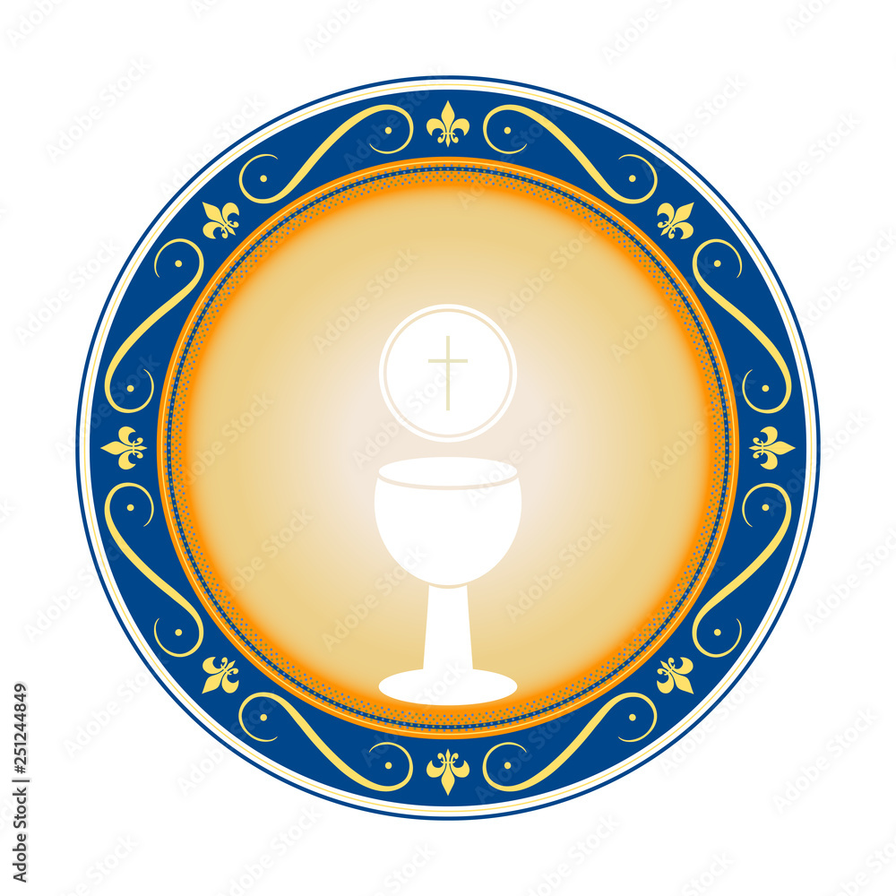 Holy Eucharist - symbol Stock Vector | Adobe Stock