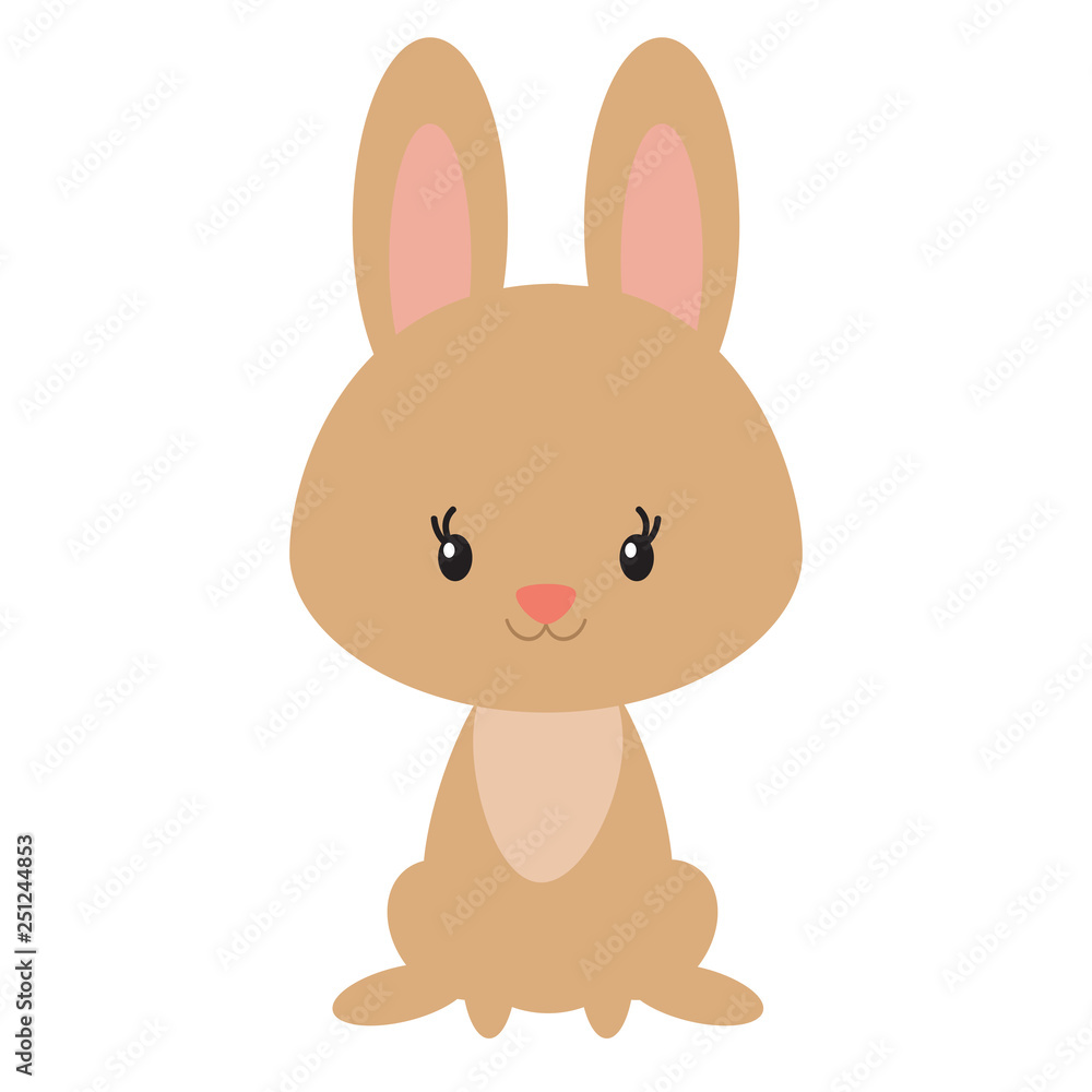 Rabbit vector illustration image Stock Vector | Adobe Stock