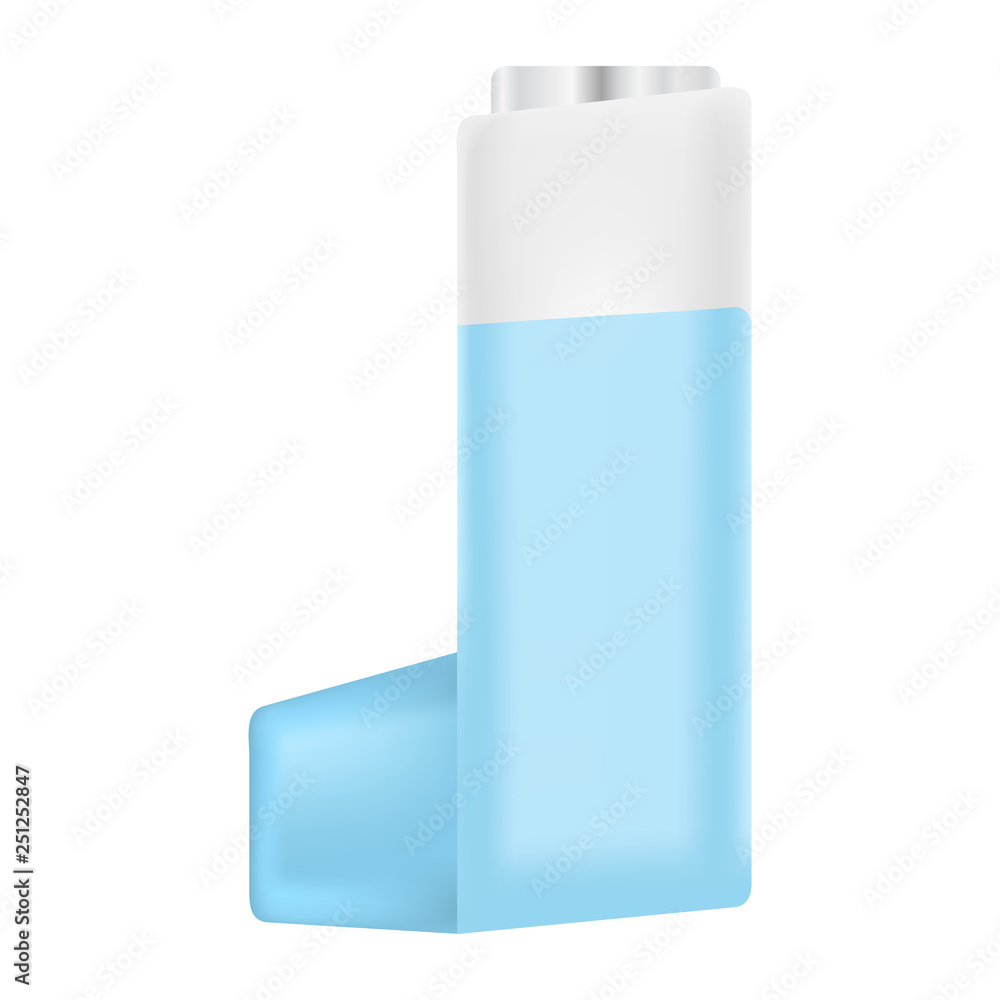 Inhaler icon. Realistic illustration of inhaler vector icon for web ...