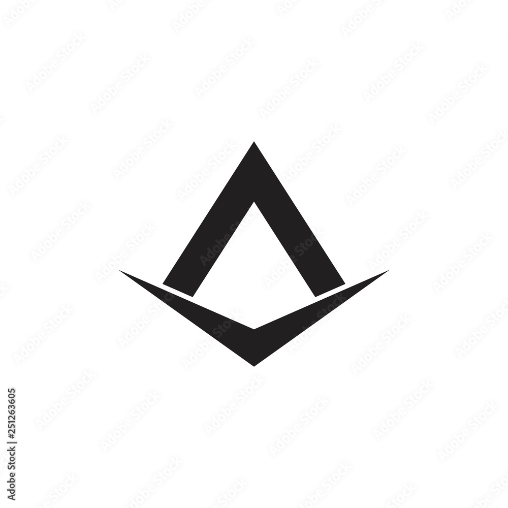 letter a arrow logo vector Stock Vector | Adobe Stock