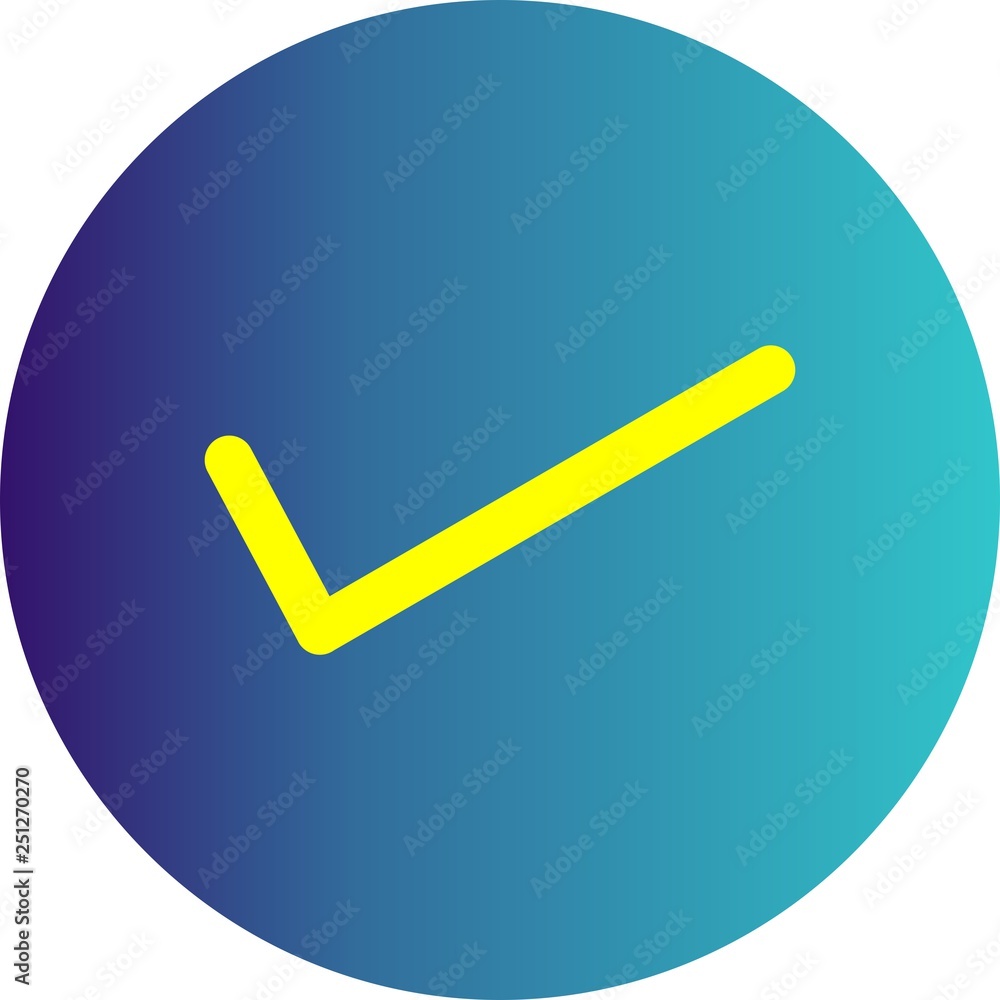Vector Tick Icon Stock Vector | Adobe Stock