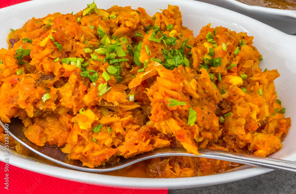 Rougail de morue, gastronomie réunionnaise Stock Photo | Adobe Stock